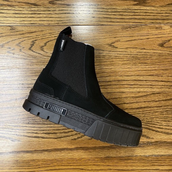 Puma | Shoes | Puma Mayze High Womens Chelsea Suede Boots Shoes Triple ...